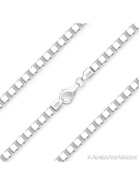 Alfred & Vincent | Jewelry | 4mm Classic Box Link Italian Chain ...